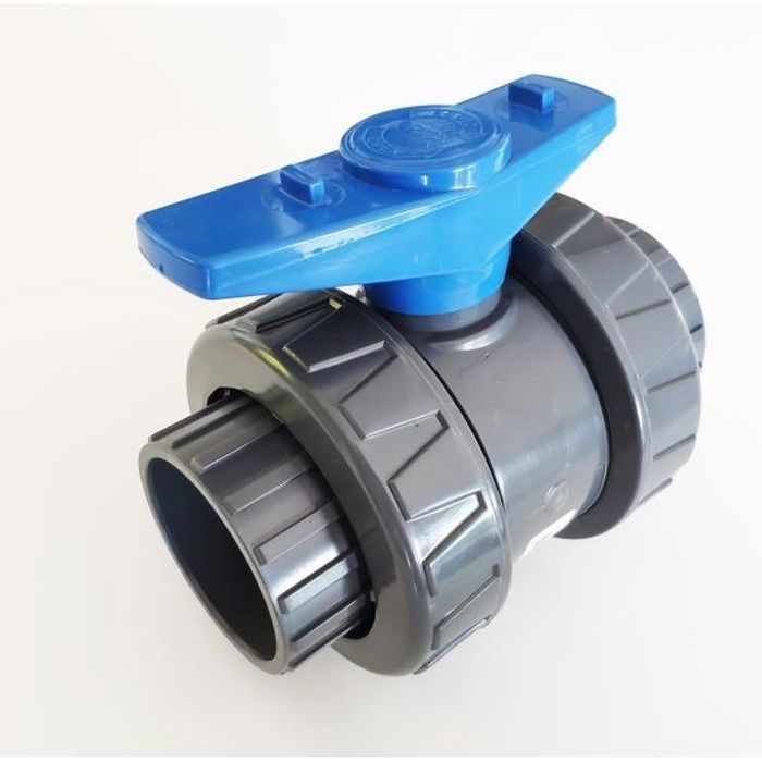 Vanne 63mm INTERPLAST modèle 2020 à coller double union démontable 6 ...