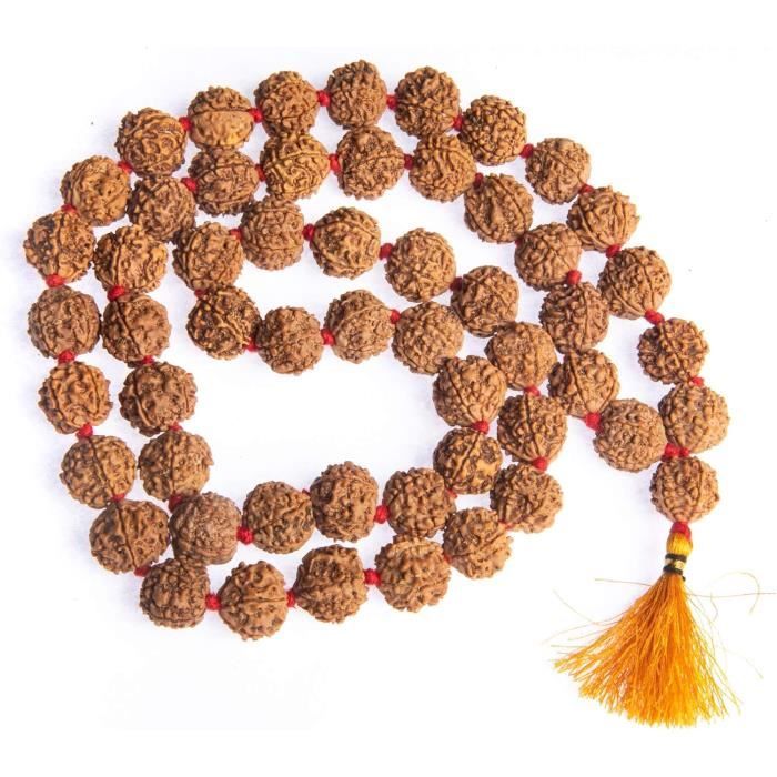 Certified Rudraksha Mala 5Face(Panchmukhi) Authentic Genuine Rudraksha ...