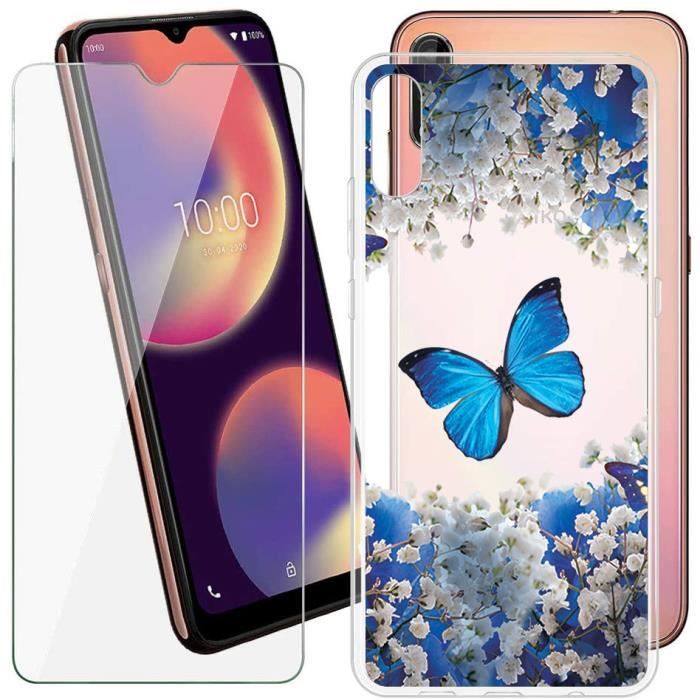 Coque Wiko View 4 Lite Translucide+ Verre trempé Protection écran ...