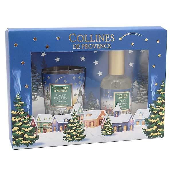 Collines de Provence Coffret Parfum d'Intérieur & Bougie Forêt de Sapin ...