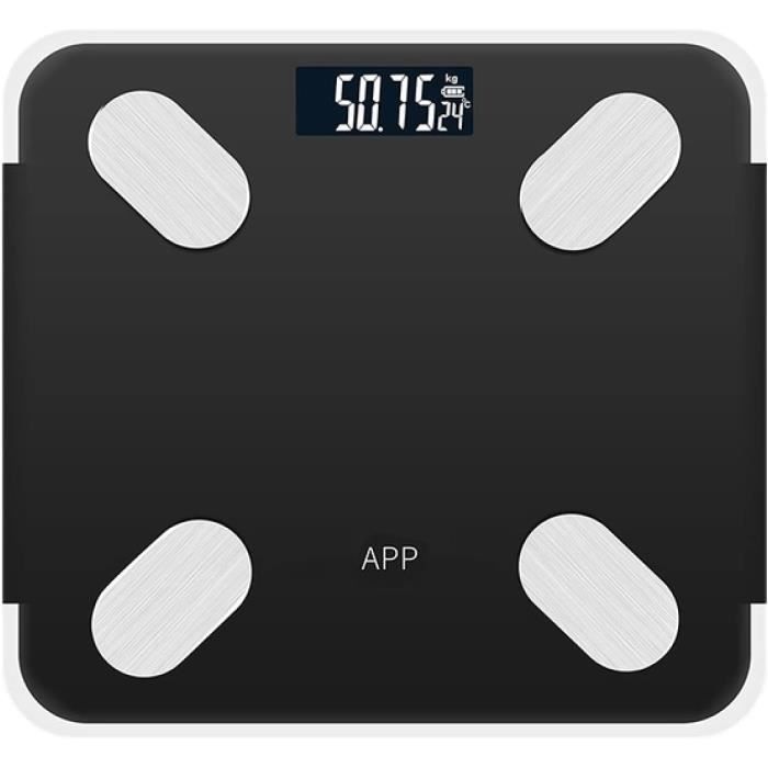 Balance De Poids Corporel, Noir Rechargeable Bluetooth Smart Body ...