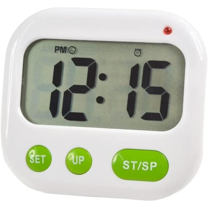 Réveil Vibrant Électronique De Cuisine Minuteur Musique Lcd Réveil Pour ...