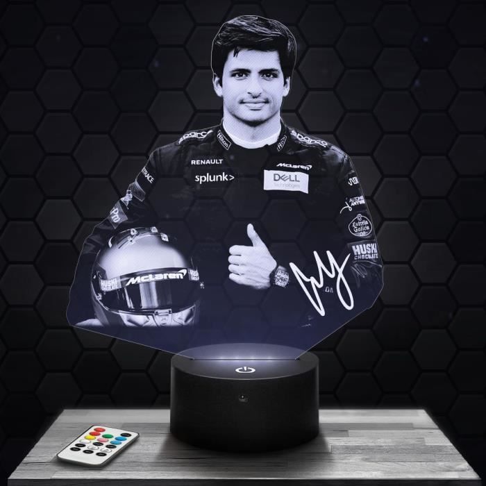 Lampe De Chevet C. Sainz Pilote F1 Décoration Formule 1 Monoplace. Idée ...