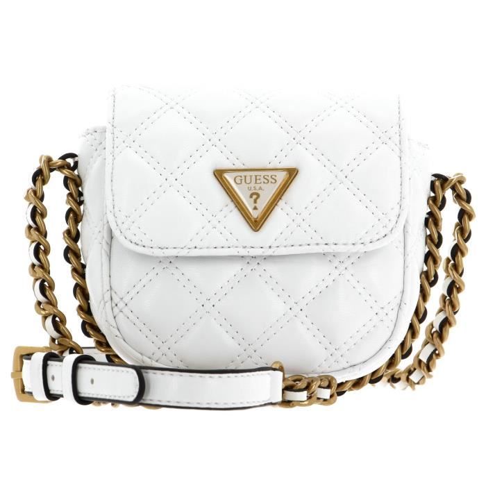 GUESS Giully Micro Mini Flap White [217199] - sac à épaule bandoulière ...