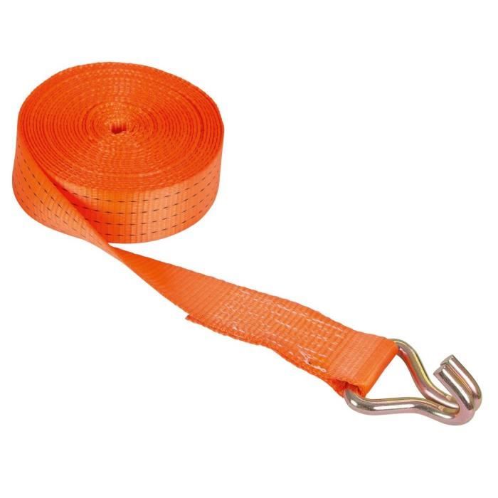 Sangle d'arrimage sans cliquet avec crochet pointu Kerbl - orange - 8 m ...