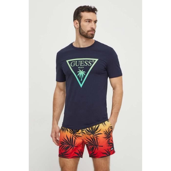 TShirt beach logo triangle - Guess jeans - Homme - Cdiscount Prêt-à-Porter