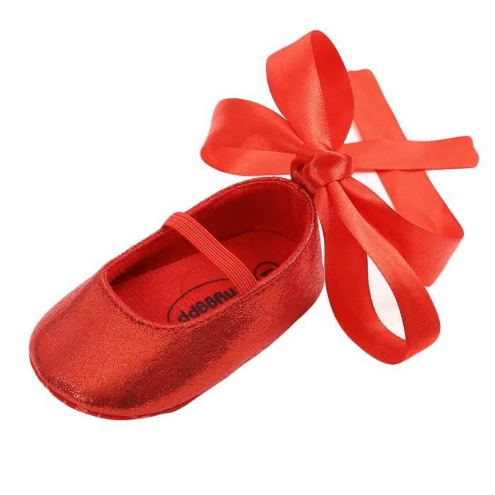 Bébé fille princesse chaussures bandage mode enfant en bas âge premiers ...