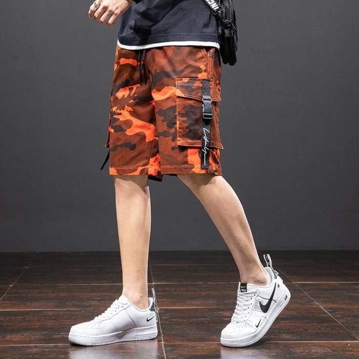 Short,Short Cargo grande taille pour homme, Streetwear, multi-poches ...