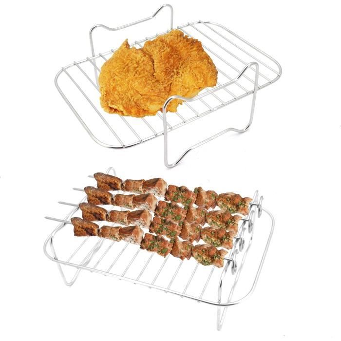 Support De Friteuse À Air Comprimé Pour Friteuse À Double Panier, Accessoires De Friteuse À Air ...