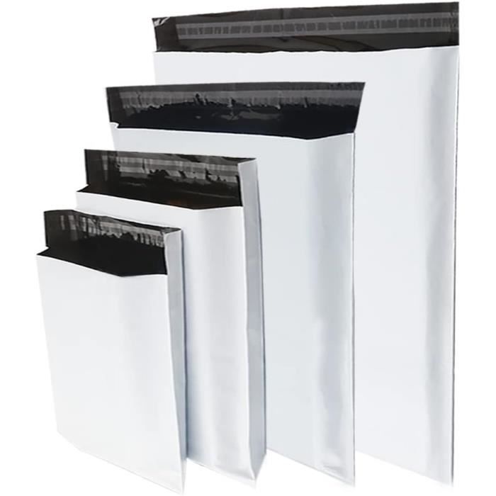 Rshuhx Enveloppe Sac Plastique Expeditiolanches Opaques Mixte 100 ...