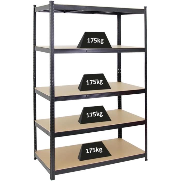 PROREGAL étagère Robuste Odin HxLxP 180x120x60cm Charge Totale 875kg ...