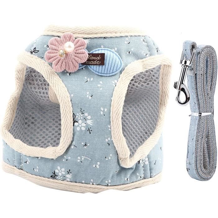 Poiy Harnais et Laisse pour Chat pour la Marche, Harnais Anti-Fuite ...