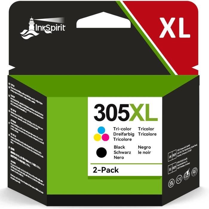 Inkspirit Cartouche 305 Xl Noir Et Couleur Remplacement Pour Hp 305 Xl ...