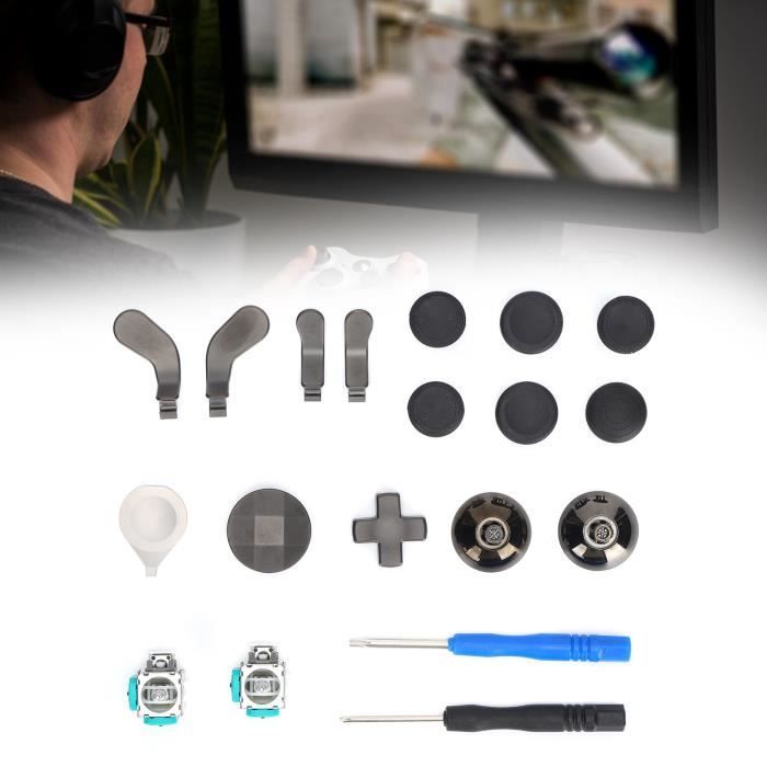 Ensemble de boutons de manette de jeu - TIP - Xbox One Elite 2 - Métal - 19-en-1 - Cdiscount