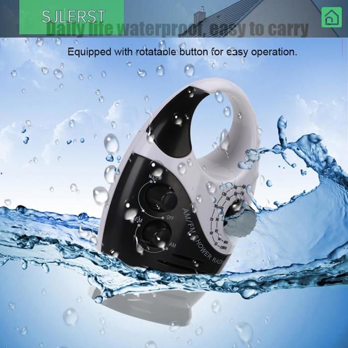 Sjlerst radio portable Récepteur radio étanche bi-bande Am FM portable ...