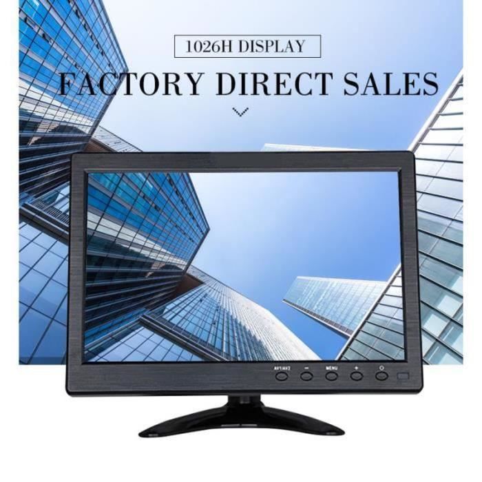 1026H Écran de Vidéosurveillance Cctv Moniteur Couleur Lcd Tft 10 Pouces Moniteur de ...