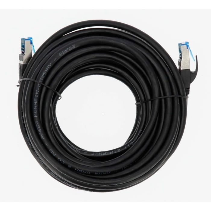 Câble Réseau RJ45 (Câble Ethernet Cat 6a, 10 Gbit-s, blindé S-FTP, 10m ...
