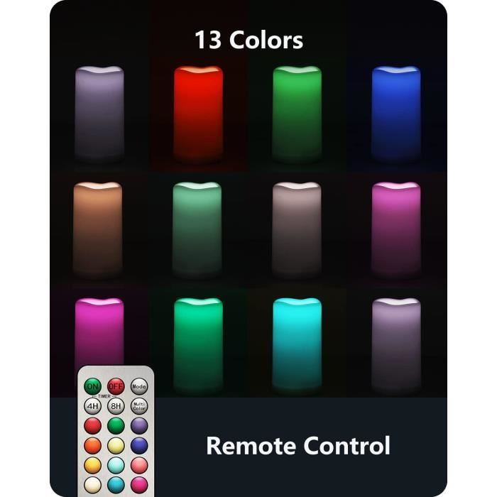 Salipt Bougie LED Flamme Vacillante, Fausse Bougie Electrique ...