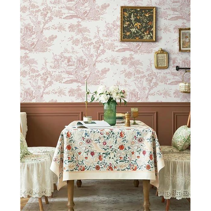 Papier peint autocollant rose 41 cm × 20 m - Papier peint vintage à ...
