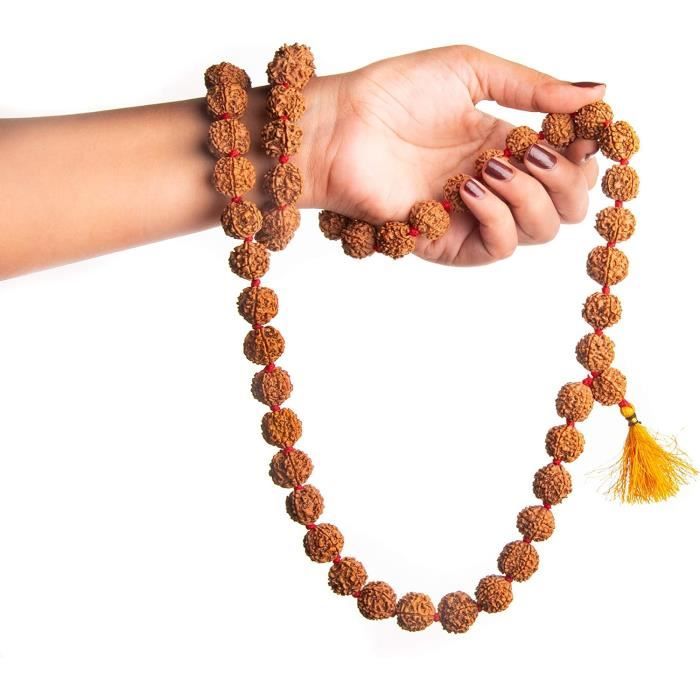 Certified Rudraksha Mala 5Face(Panchmukhi) Authentic Genuine Rudraksha ...