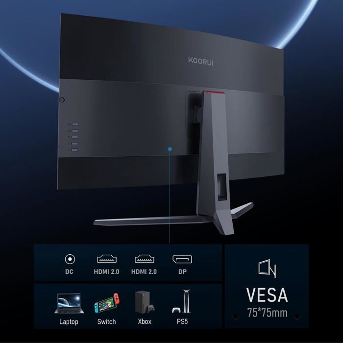 Écran PC Gaming Incurvé - KOORUI - MG32A2QV - 31,5" - QHD 2560x1440 ...