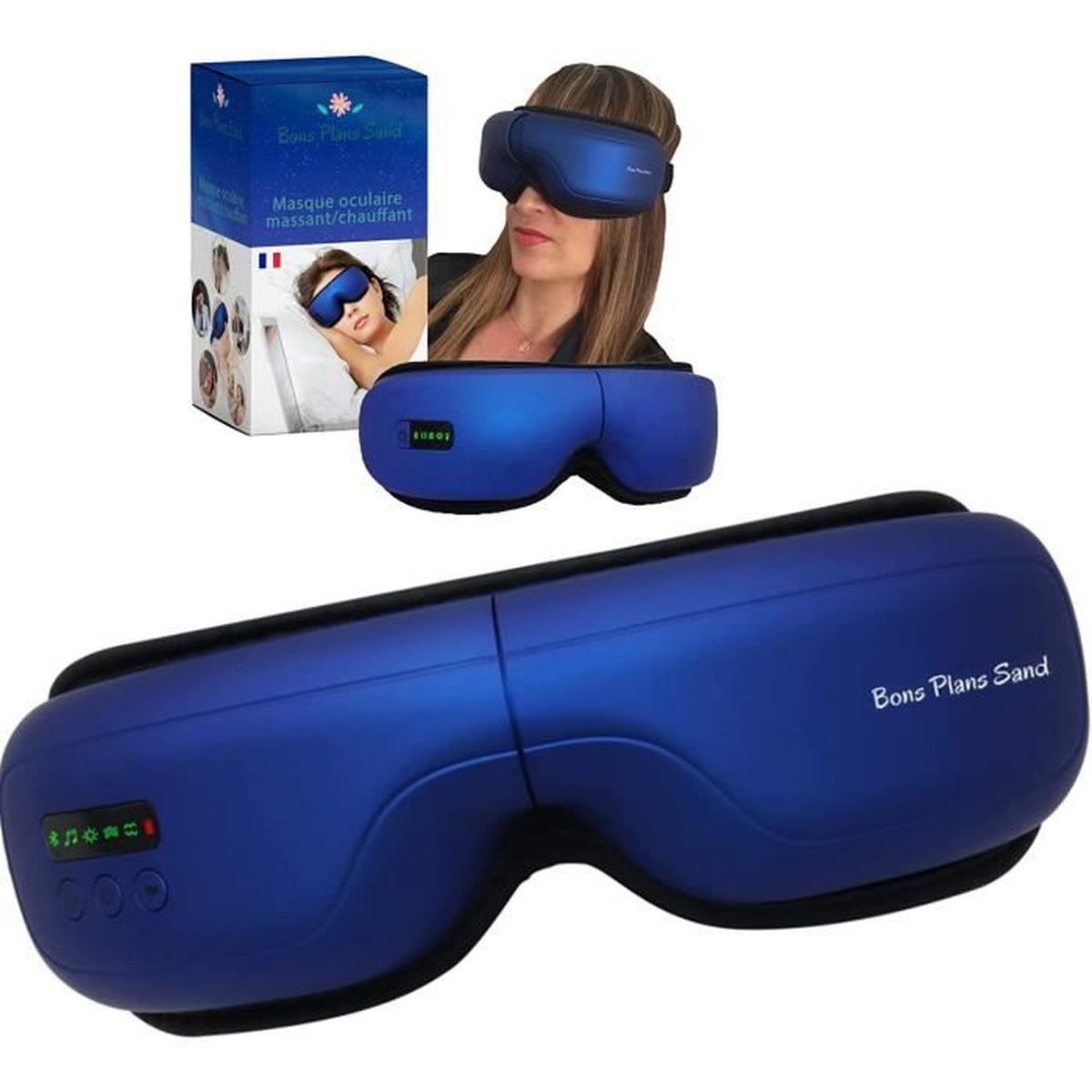 Masseur Oculaire. Masque Massage des Yeux (modèle 2021). Appareil ...