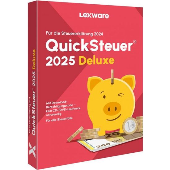 Logiciel bureautique Lexware Boîte QuickSteuer Deluxe 2025 - Cdiscount ...