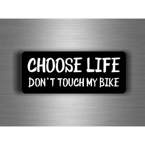 Autocollant sticker biker moto choose life - Cdiscount Maison