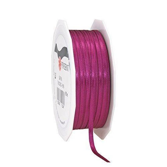 Prasent Rouleau 50 mm 3 m Ruban de Satin Double Face Rouge Carmin ...