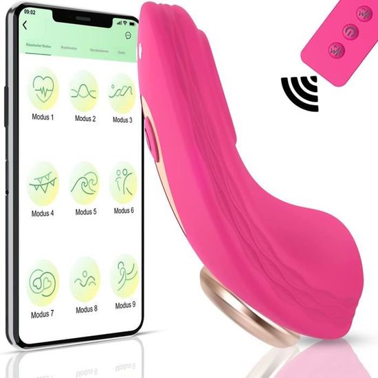 Godemichet Vibrateur Point G En Silicone, Culotte Portable, Contrôle Par Application ...