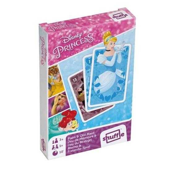 Shuffle jeu de cartes 2-en-1 DisneyPrincesse en carton 25 pièces ...