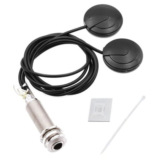 Micros Guitare Acoustique Transducteur PiéZoéLectrique Microphone Contact pour Guitare Violon ...
