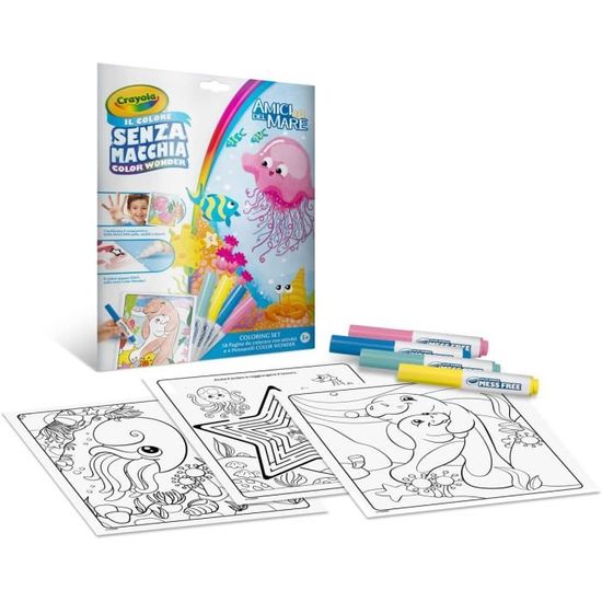 Color Wonder, Coloring Set avec 18 pages à colorier et 4 feutres sans ...