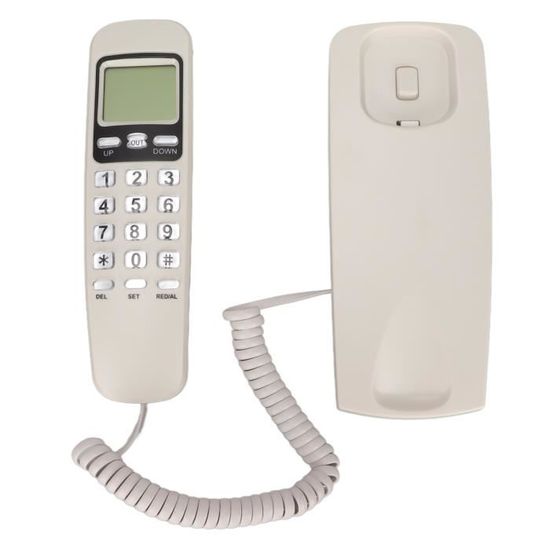 BEL-7590762023827-Téléphone filaire KXT777CID Téléphone Mural Filaire ...