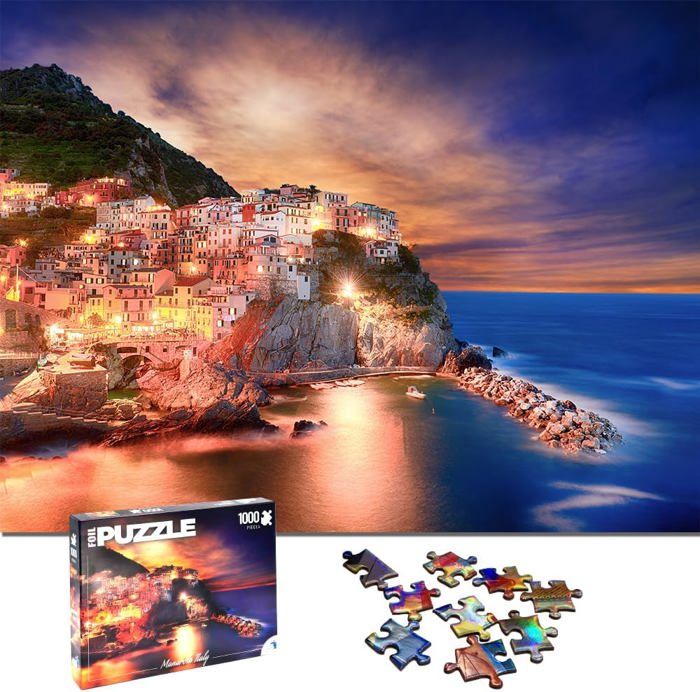 Feuille Métallique 1000 Pieces Adulte Puzzle Repère Panorama Foto ...