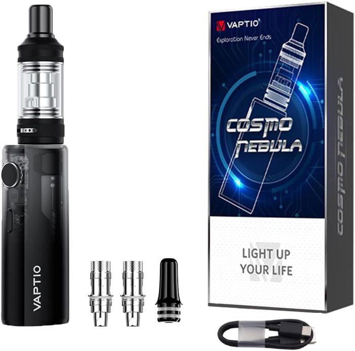 CosmoNebula Vape Kit avec batterie intégrée 1500 mAh et double bobines ...