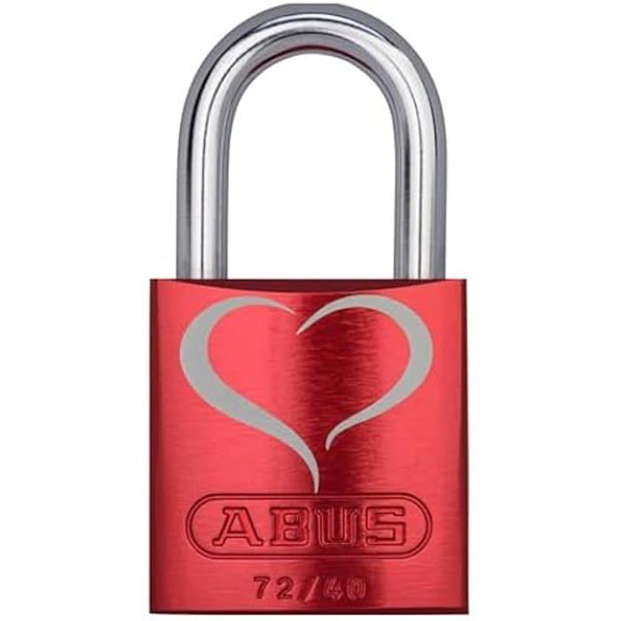 Cadenas - ABUS - Love 74/40 - Multicolore - Niveau de sécurité 6 - Protection antivol ...