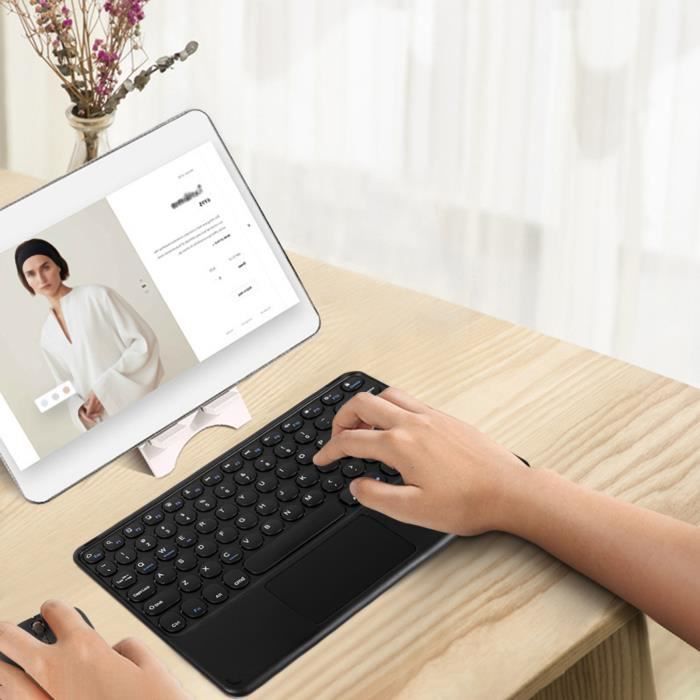 Clavier Bluetooth clavier à capuchon rond Mini clavier sans fil BT ...