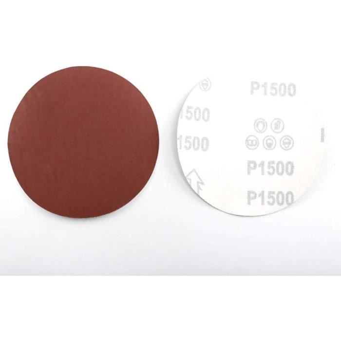 25 pièces 5 Pouces 125mm Rondes Feuilles de Sable de Disque de Papier ...