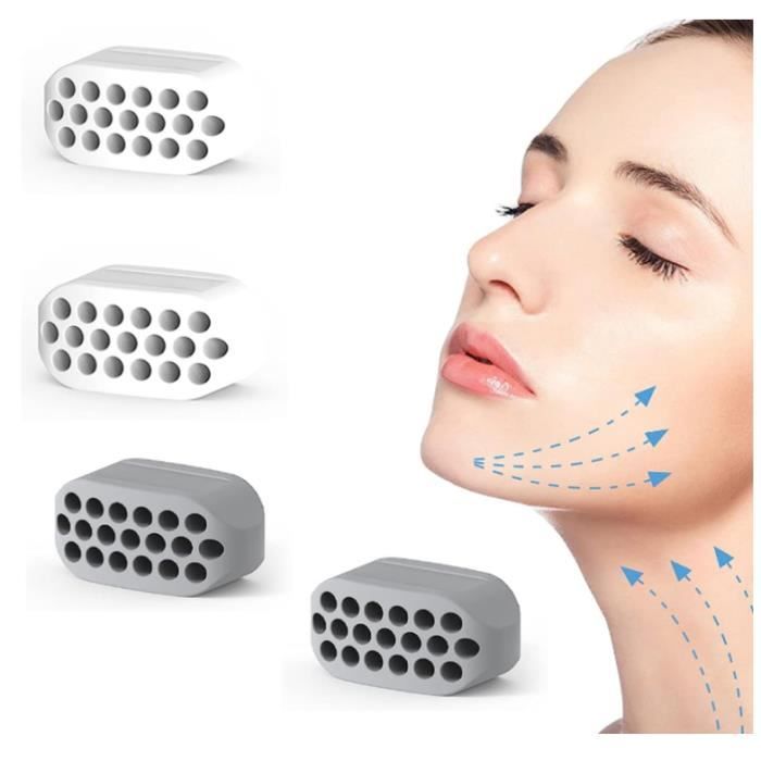 4 Pcs Machoire Musculation, Jawliner Exercice Machoire, Muscler ...