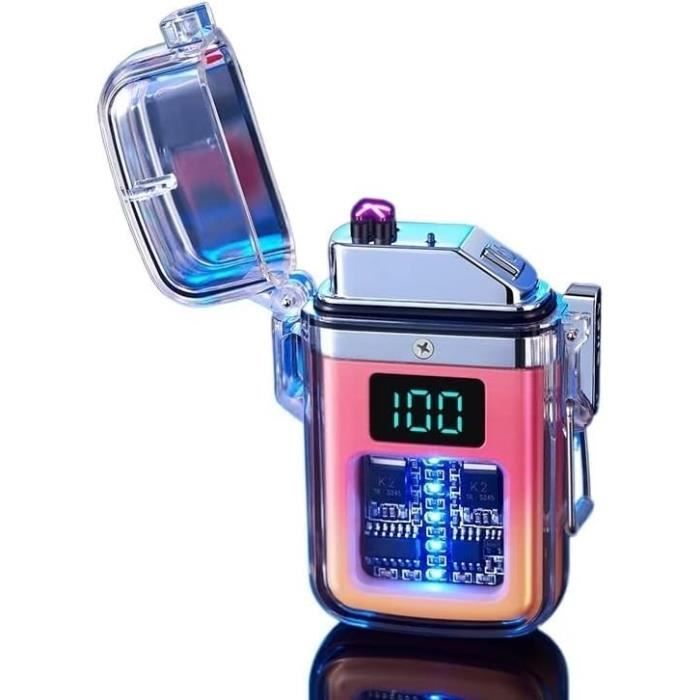 Briquet Rechargeable Étanche À Corps Transparent Kulomi, Briquet À ...