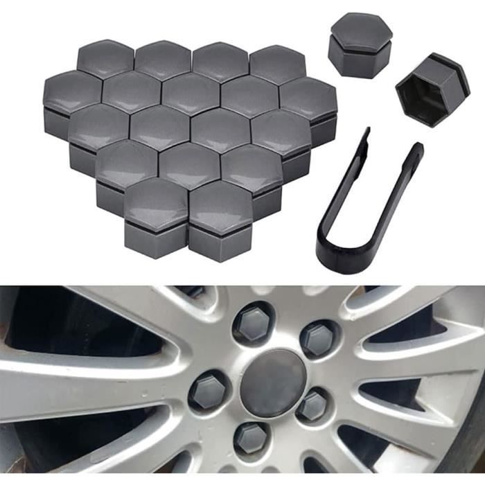 20 Pièces Cache Ecrou Voitures Pour Au-Di A3 A4 A5 Rs4, Cache-Écrous De Roue Hexagonal Capuchons ...