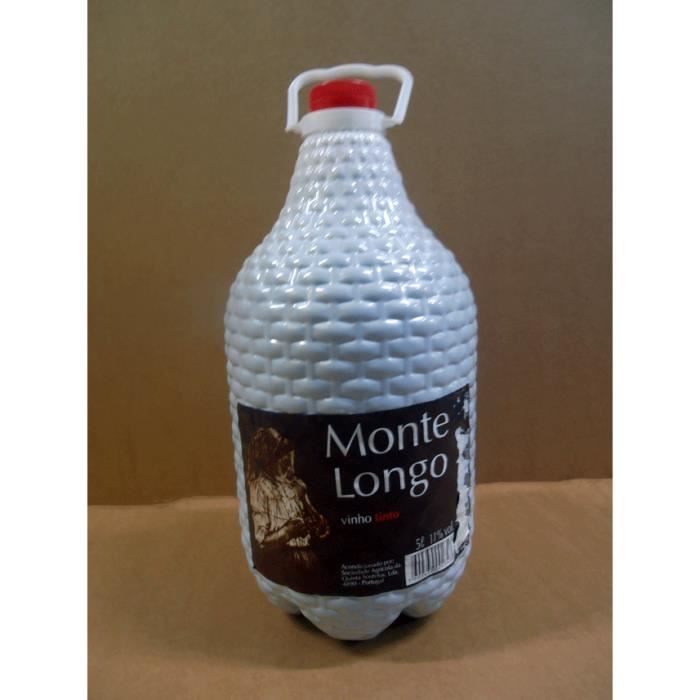 Vin Rouge Bouteille Plastique "MONTE LONGO" - 5L - La cave Cdiscount