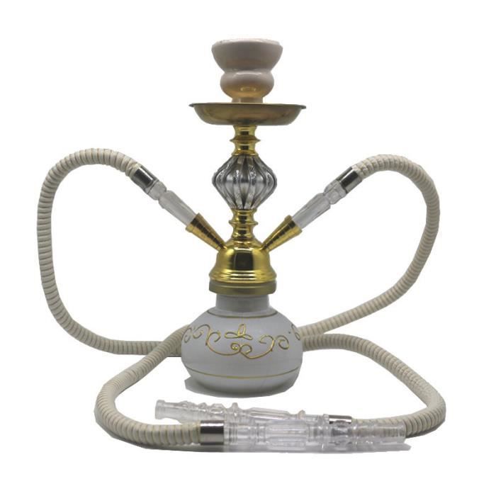 Chicha - narguilé,Pot de narguilé conventionnel avec 2 tuyaux,Base en ...