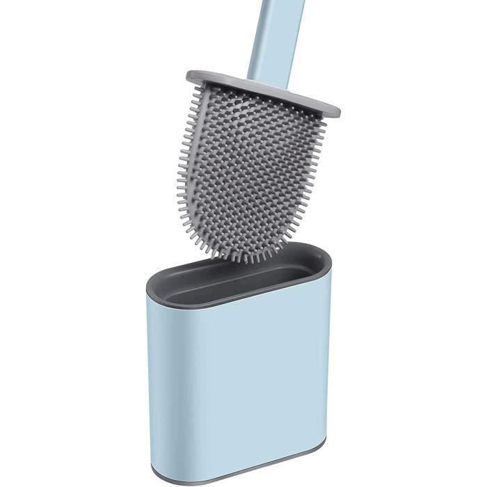 Brosse Toilette Silicone avec Support Brosse WC Suspendu ...
