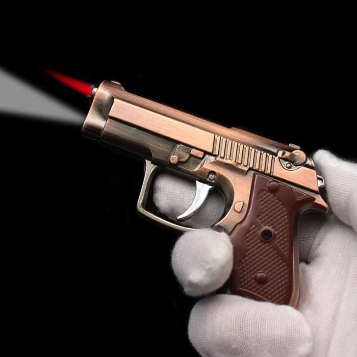 Briquet Mini Pistolet Créatif Flamme Rouge - AUTREMENT - Coupe-vent ...