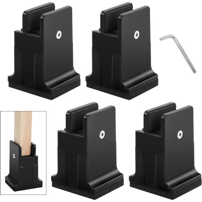 Lot De 4 Rehausseurs De Meubles Réglables Avec Pince À Vis, 8,6 Cm, Résistants, Pour Canapé ...