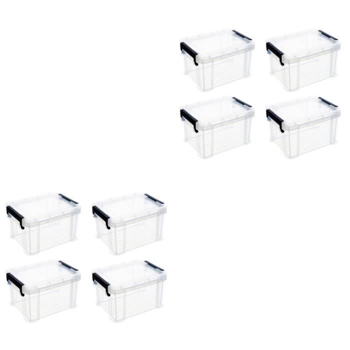 8 PCS Mini boîtes de rangement Boîtes de rangement transparentes ...