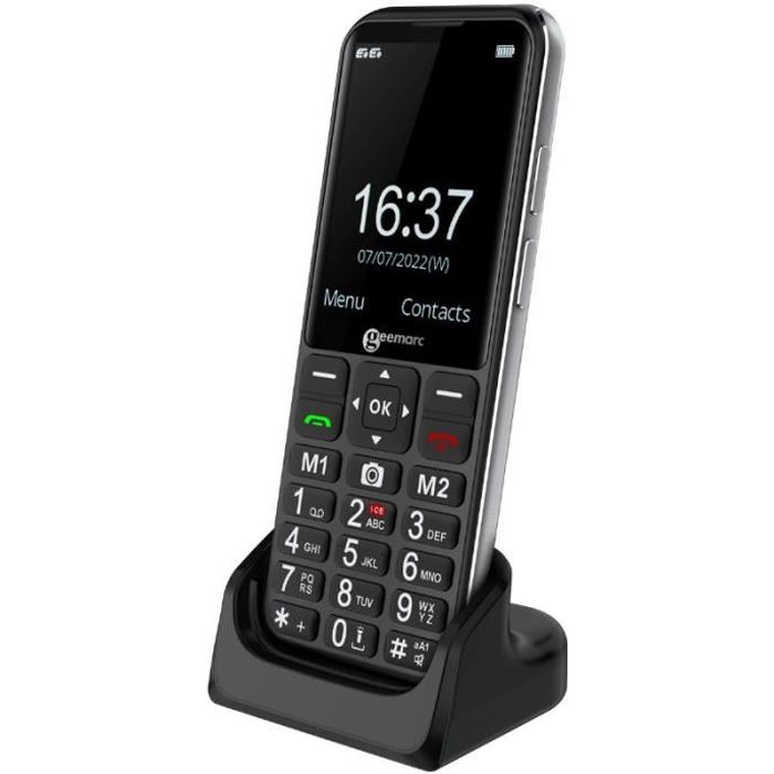 Geemarc CL8600 - Téléphone portable senior amplifié grand écran et ...