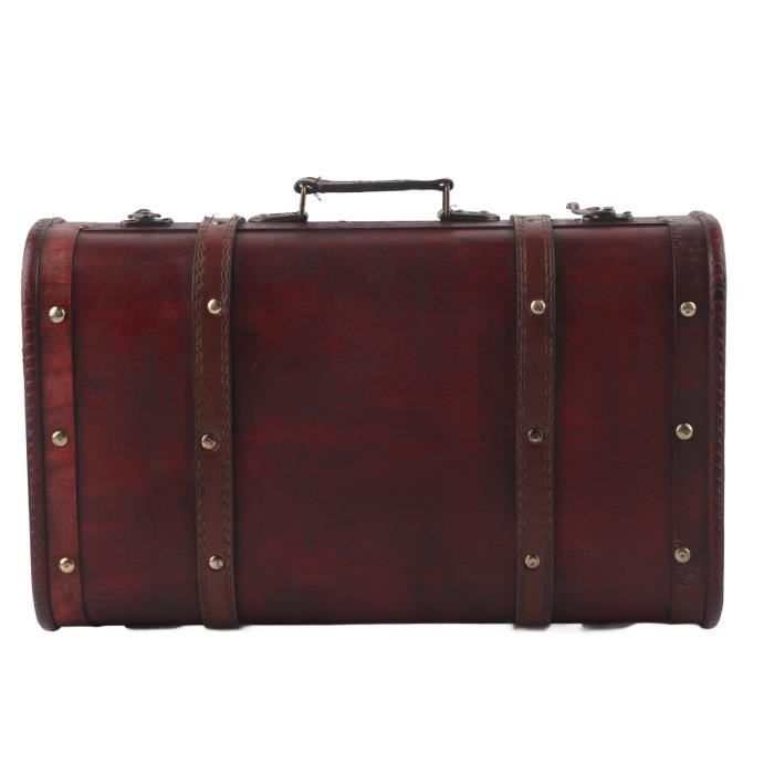 HURRISE Valise en bois Valise Vintage, valise décorative personnalisée ...